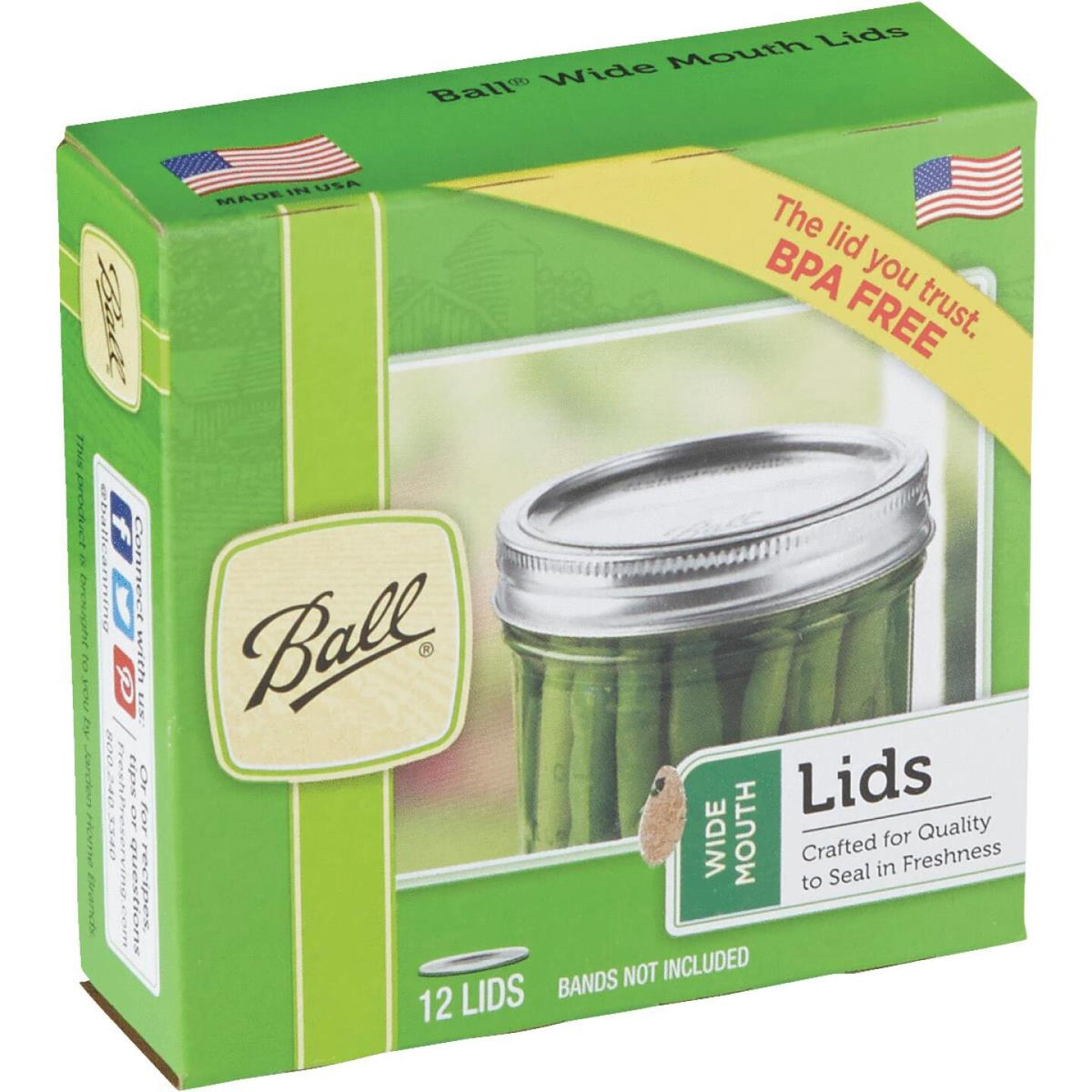 Ball Wide Mouth Dome Canning Lid (12-Count) - Pittsburgh, PA ...